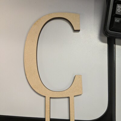 Wooden Letter C Large or Small, Unfinished, Unpainted Perfect for ...