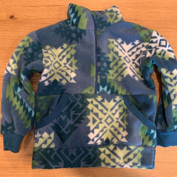 Half Zip Sweater PDF Sewing Pattern - Sweatshirt Pattern With Hood and ...