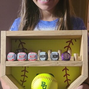 Softball Ring and Ball Display, Softball Ring Display, Softball Ring ...