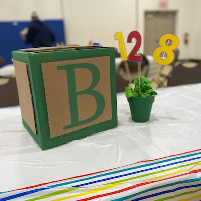 Abc's Blocks Birthday Banner, ABC and 123's Birthday Party, Abc and 123 ...