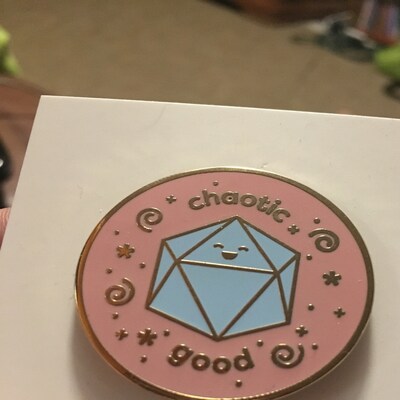 Chaotic Good Alignment Hard Enamel Pin Enamel Pins for Dungeon Masters ...