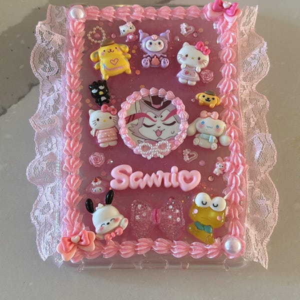 Kawaii Decora Decoden Themed/character/cartoon Handmade Custom Kindle ...