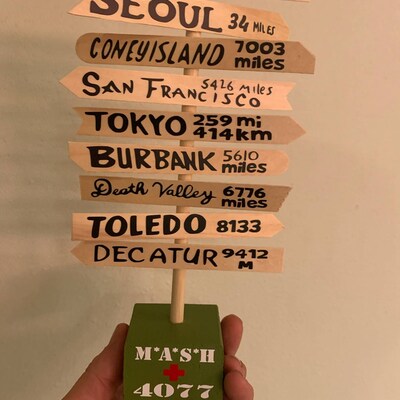 Mash 4077th Miniature Sign Post Mash 4077 - Etsy