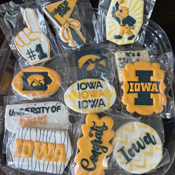 Mini University Themed Cookies / College Cookies / Graduation / Sugar ...
