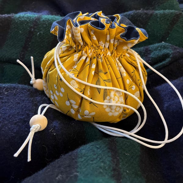 Travel Jewelry Pouch With Drawstring and Pockets - Etsy