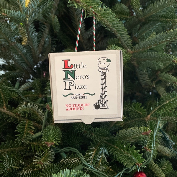 Home Alone Inspired Little Nero's Pizza Box Ornament WITH PIZZA INSIDE ...