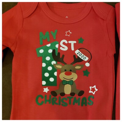 My 1st Christmas Svg, Boy Reindeer Svg, Christmas Svg, Dxf, Eps, Png ...