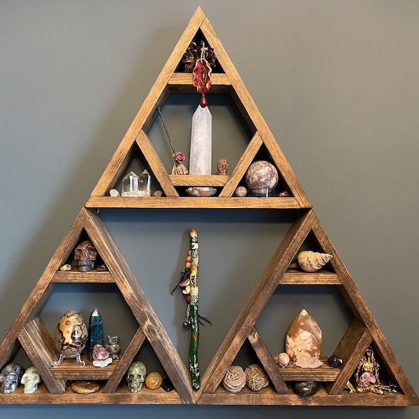 XL Altar, Triangle Altar, Altar Shelf, Floating Altar, Wooden Altar ...
