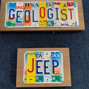 Custom License Plate Signs, Personalized Gift From License Plates ...