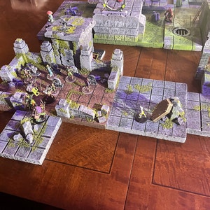 Huge Dungeon Tile Modular Set Dungeons & Dragons Pathfinder Terrain ...