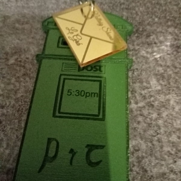 Irish Post Box Ornament: Laser Cut an Post Christmas Decoration - Etsy