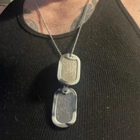Simon 'ghost' Riley US Military Dog Tag Set With Personalised Text ...