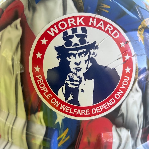 Middle Finger, Hard Hat, Laptop, Water Bottle, Cooler, Funny, Sticker ...