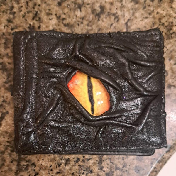 Creepy Spooky Leather Unisex Eyeball Goth Alternative Punk Bag With ...