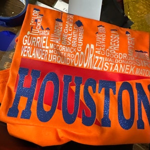 Houston Pro Baseball Team Skyline Names Graphic - Etsy