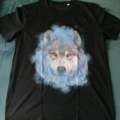 Black Wolf Tshirt Wolf Shirt Wolf Graphic Design Gift for - Etsy