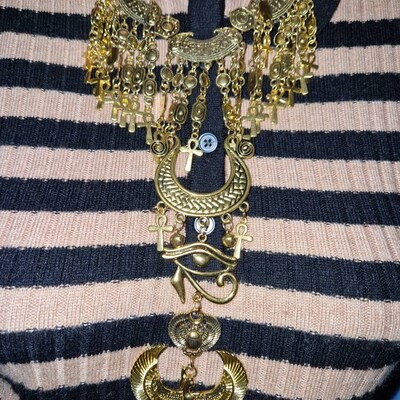 Triple Nosechain clean or Jusa Style Goth Gothic Occult Nose Jewelery ...