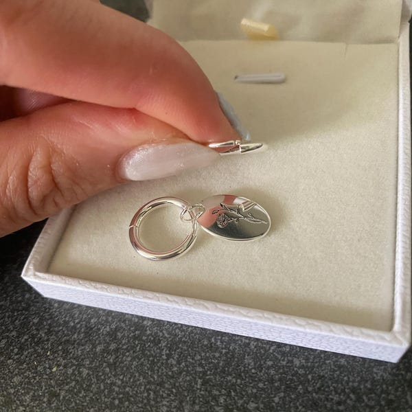 Engraved Double Fingerprint Heart Necklace,actual Fingerprint Necklace ...
