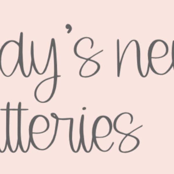 Cute Handwritten Font Bundle for Cricut, Cute Cursive Handwriting for ...