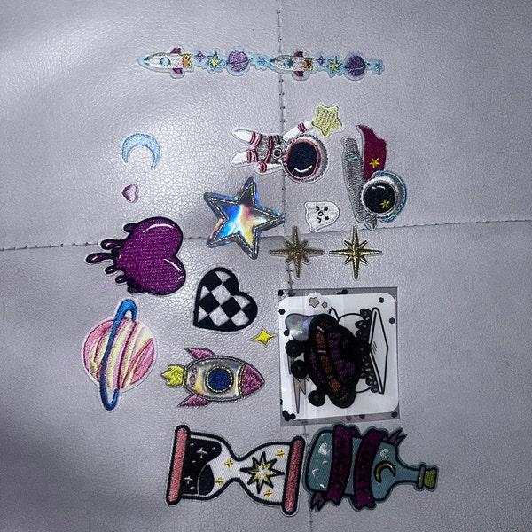 Star Reacher Patch | Reaching for the Stars Universe Space Galaxy Astronaut Iron-on Applique ...