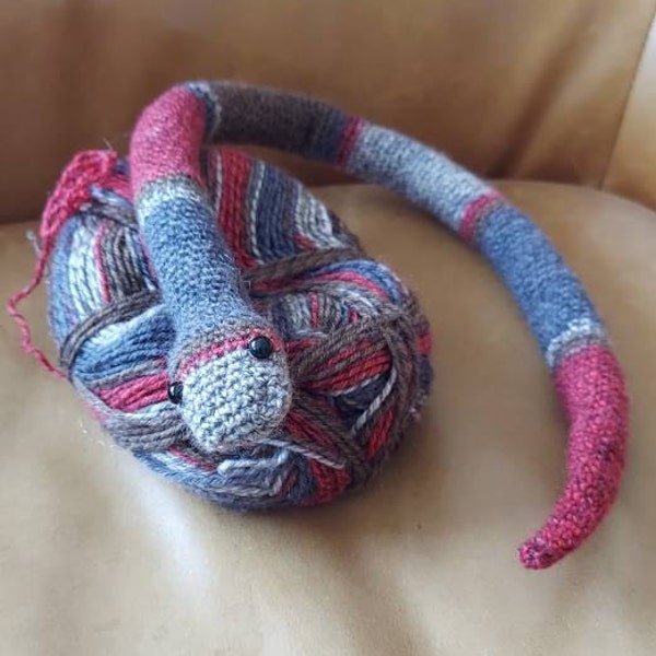 NO SEW - Snake Crochet Amigurumi Pattern, Serpent, Rattle Snake, Adder ...
