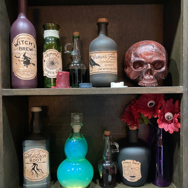 Halloween Potion Label Assortment | Apothecary Labels | Bottle Stickers ...
