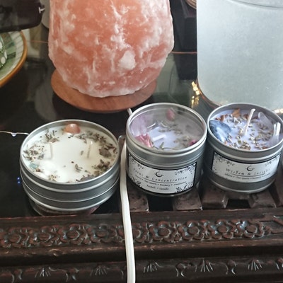 Focus & Concentration Fluorite Crystal Candle Productivity ADHD ...