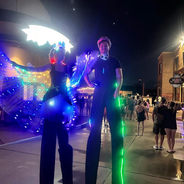 LED White Butterfly Wings, Light up Belly Dance Wings, White LED Wings ...