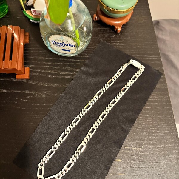 12mm Silver Miami Cuban Chain. Stunning Solid 925 Sterling Silver Links ...