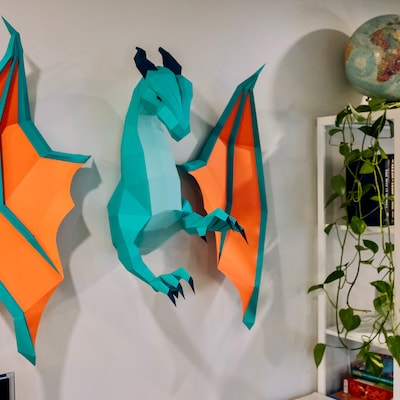 DIY Papercraft Dragon: Turn This Printable PDF Pattern Into an ...