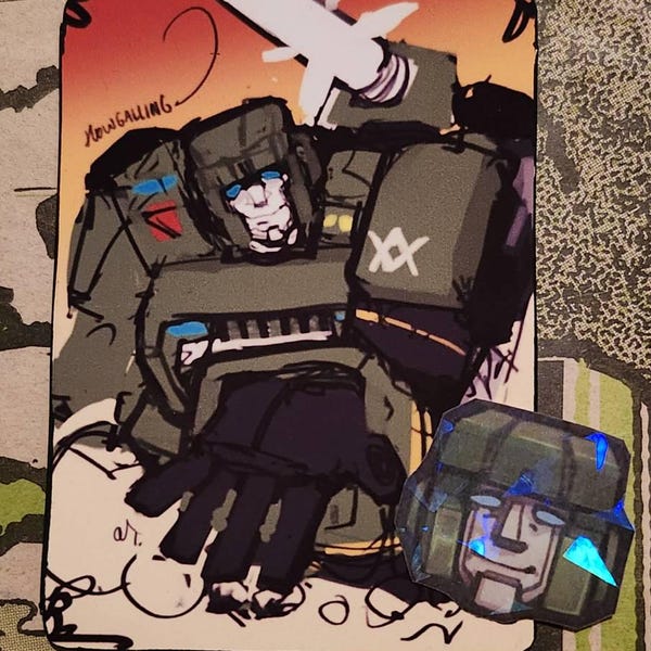 Transformers IDW, Pin up Sketch Photocards, Kup, Springer, Ironhide ...