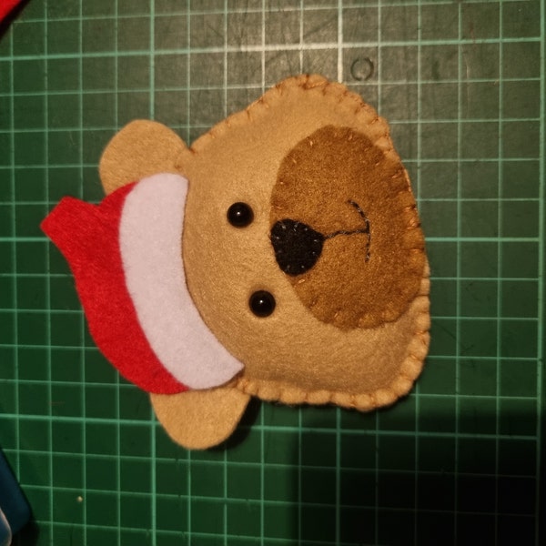 Felt Christmas Ornaments Handmade. Christmas Pdf Felt Mold, Felt ...