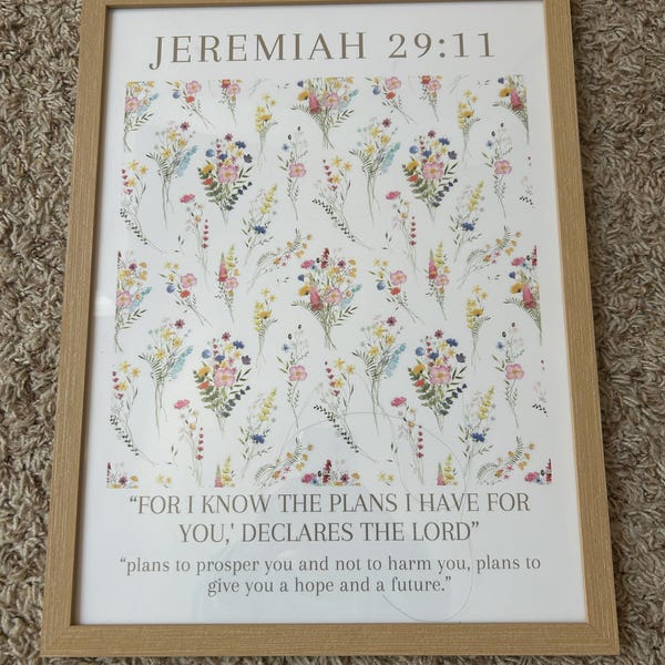 Physical Poster | Purple Collection | Christian Wall Art | Bible Verse ...
