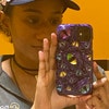 Handmade iPhone Case Glow in the Dark Purple Venom Cat Eyes Handmade ...