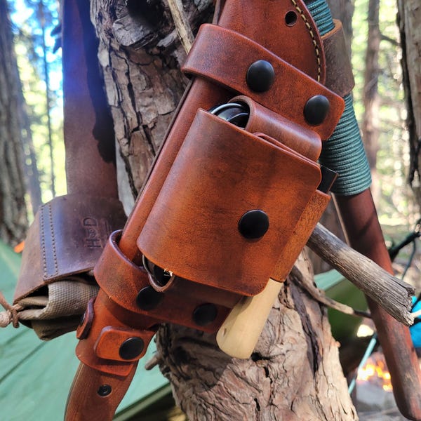 Esee IZULA I Handmade Leather Scout Carry Sheath (sheath Only) Knife ...