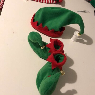 Elf Hat and Elf Shoe PDF Pattern Bundle - Etsy
