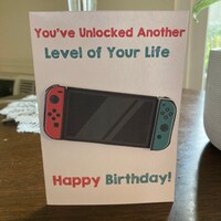 Video Game Birthday Card Gamer Birthday Card Cute Birthday Present pun ...