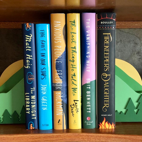 Blue Whale and Waves Bookends, Children’s Under the Sea Decor, Coastal ...