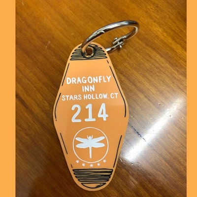 The Dragonfly Inn Gilmore Girls Hotel Room Key Ring - Etsy UK