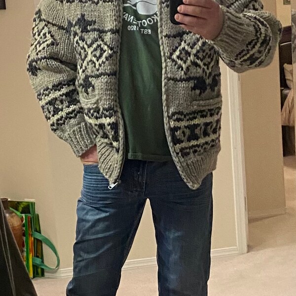 Handknit Wool Sweater | Traditional Canadian Knitwear | Unisex Wool ...