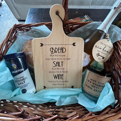 It's a Wonderful Life Bread Board, Bread Salt Wine, Housewarming Gift ...