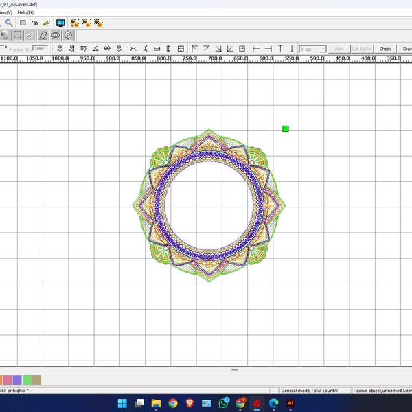 Digital Files Multilayered River Mandala Mirror, Layered Wall Art ...