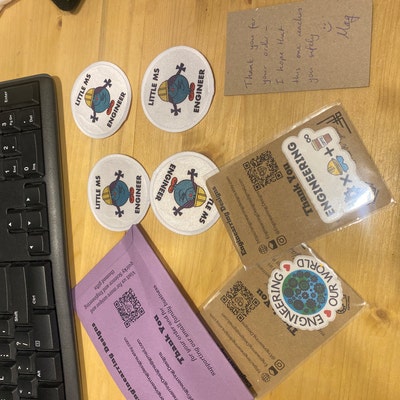 Little Ms Engineer Vinyl Sticker. Steminist Holographic Decal Women and ...