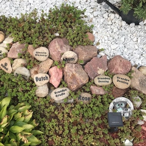 Personalized Garden Stone My Grandkids Rock Engraved Rock Personalized ...