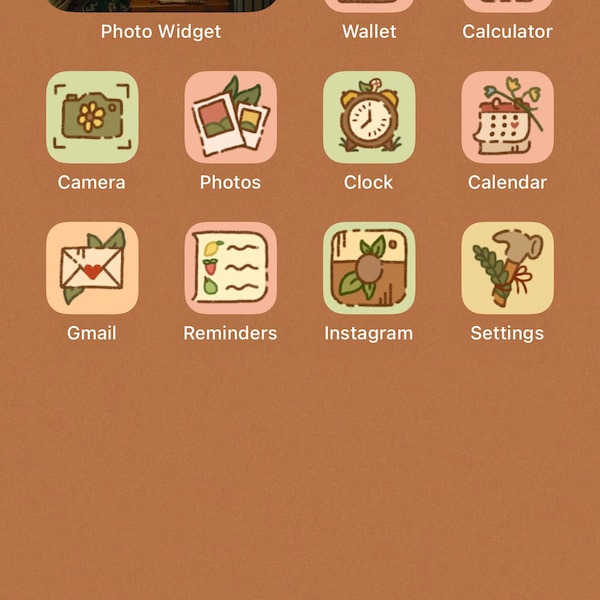 ORIGINAL Cottagecore / Fall Aesthetic App Icons | Hand Drawn | Ios and ...