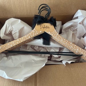 Wedding Title Hanger, Wedding Hangers, Bridesmaid Hanger, Personalized ...