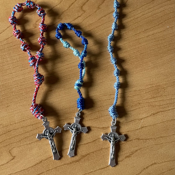 DIY Knotted Rosary Kit With Crucifix and Updated Knotting Tool (#36 ...