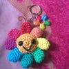 Smiley Flower Liquid Shaker Keychain, Cute Glitter Resin Keyring, Bag ...