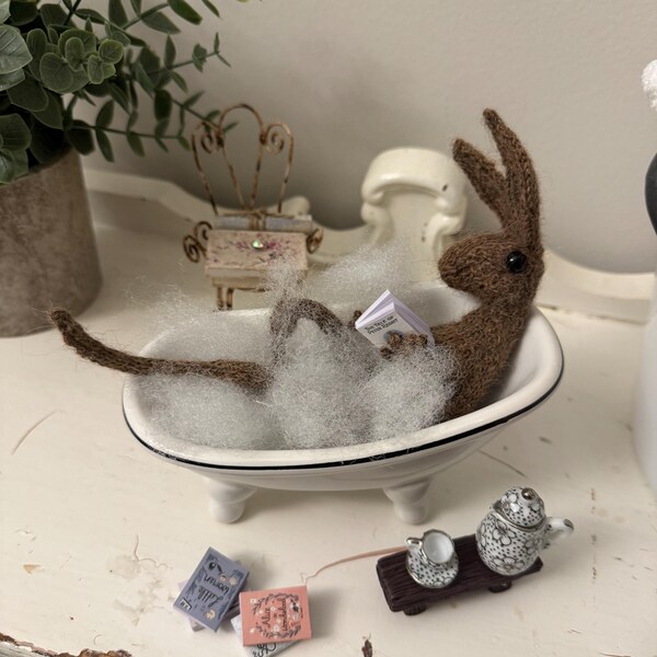 Hazelwick the Knitted Hare - Etsy