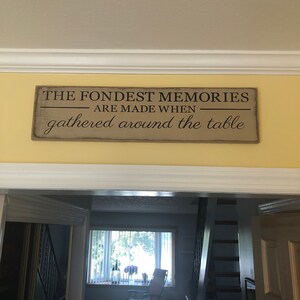 Custom Carved Wooden Sign the Fondest Memories Are - Etsy